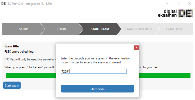 ITX flex – Digital Eksamen